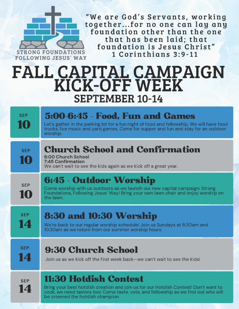 Fall Kick-Off 2025 – Dilworth Lutheran Church